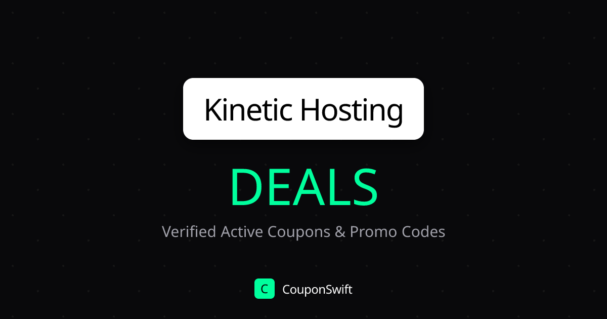 Kinetic Hosting Coupon Codes (May 2026): 25% Off