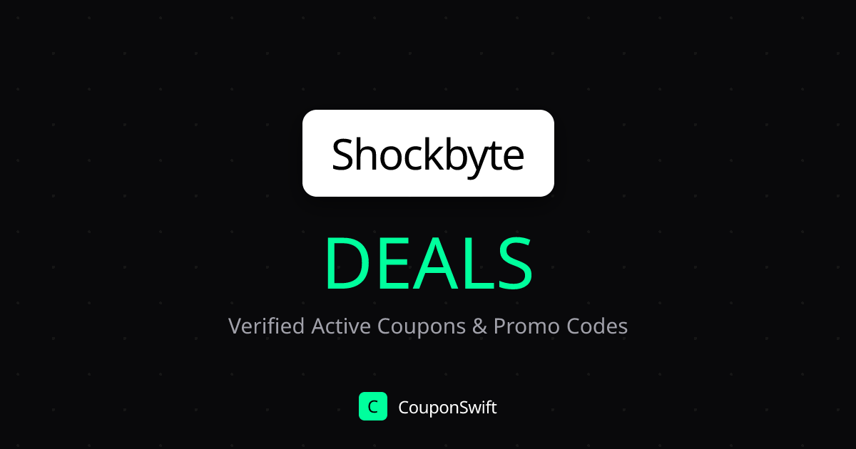 Shockbyte Coupon Codes (June 2026): 25% Off